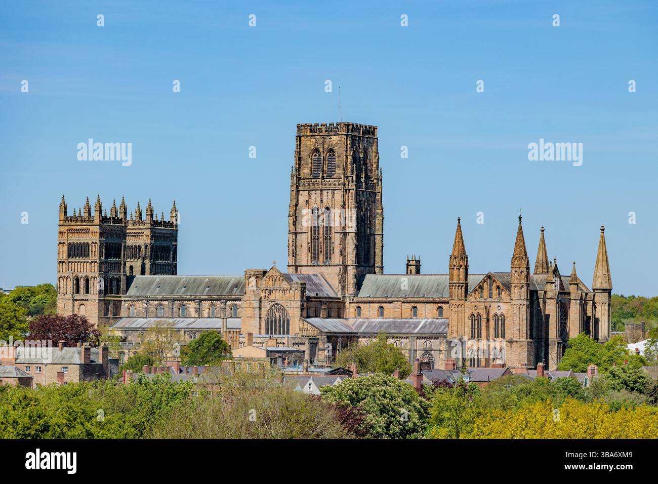 Durham Cathedral stands tall, a historic landmark in England ...