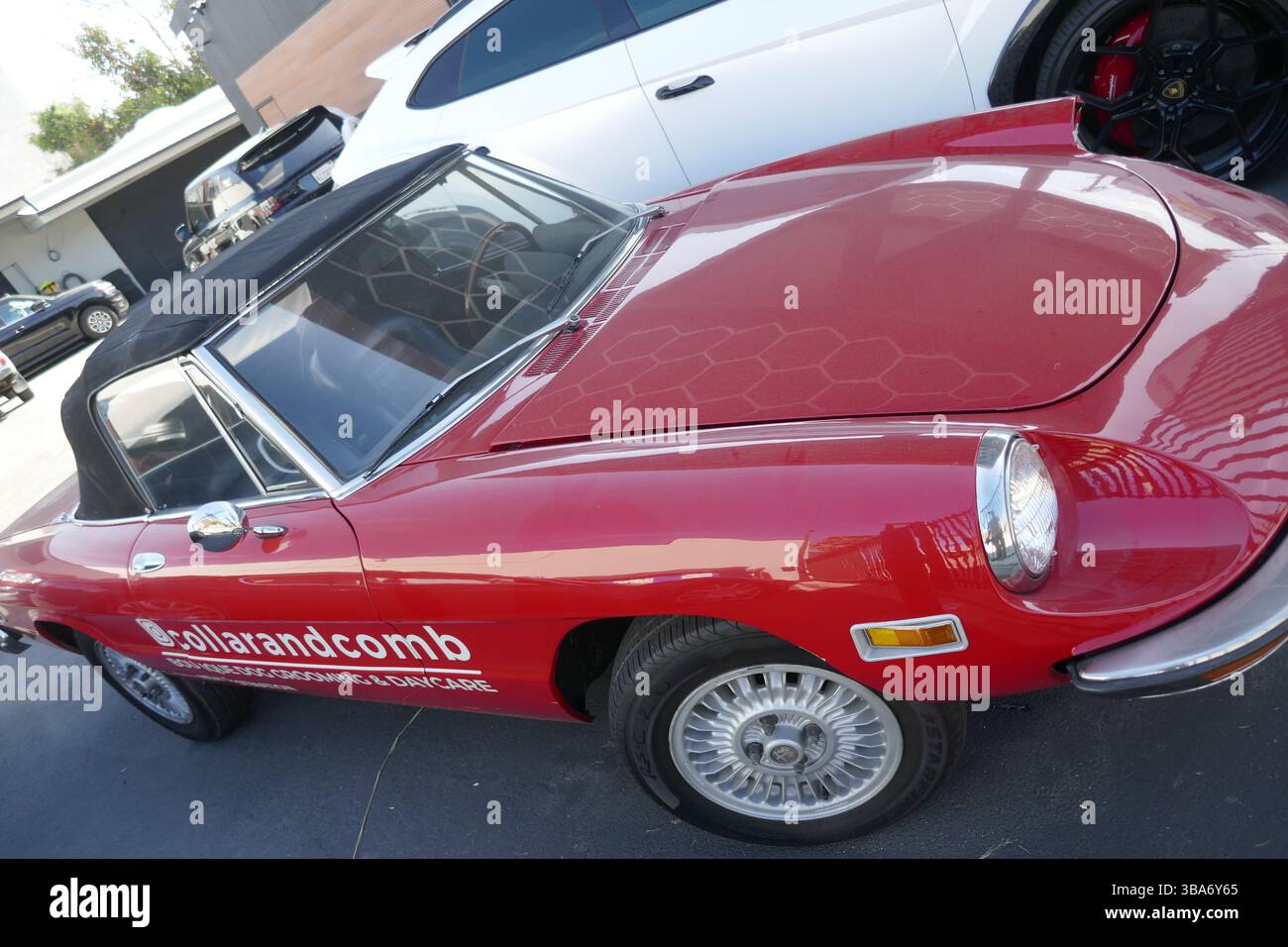 Los Angeles, California, USA 11th May 2025 Red Alpha Romeo car on May ...