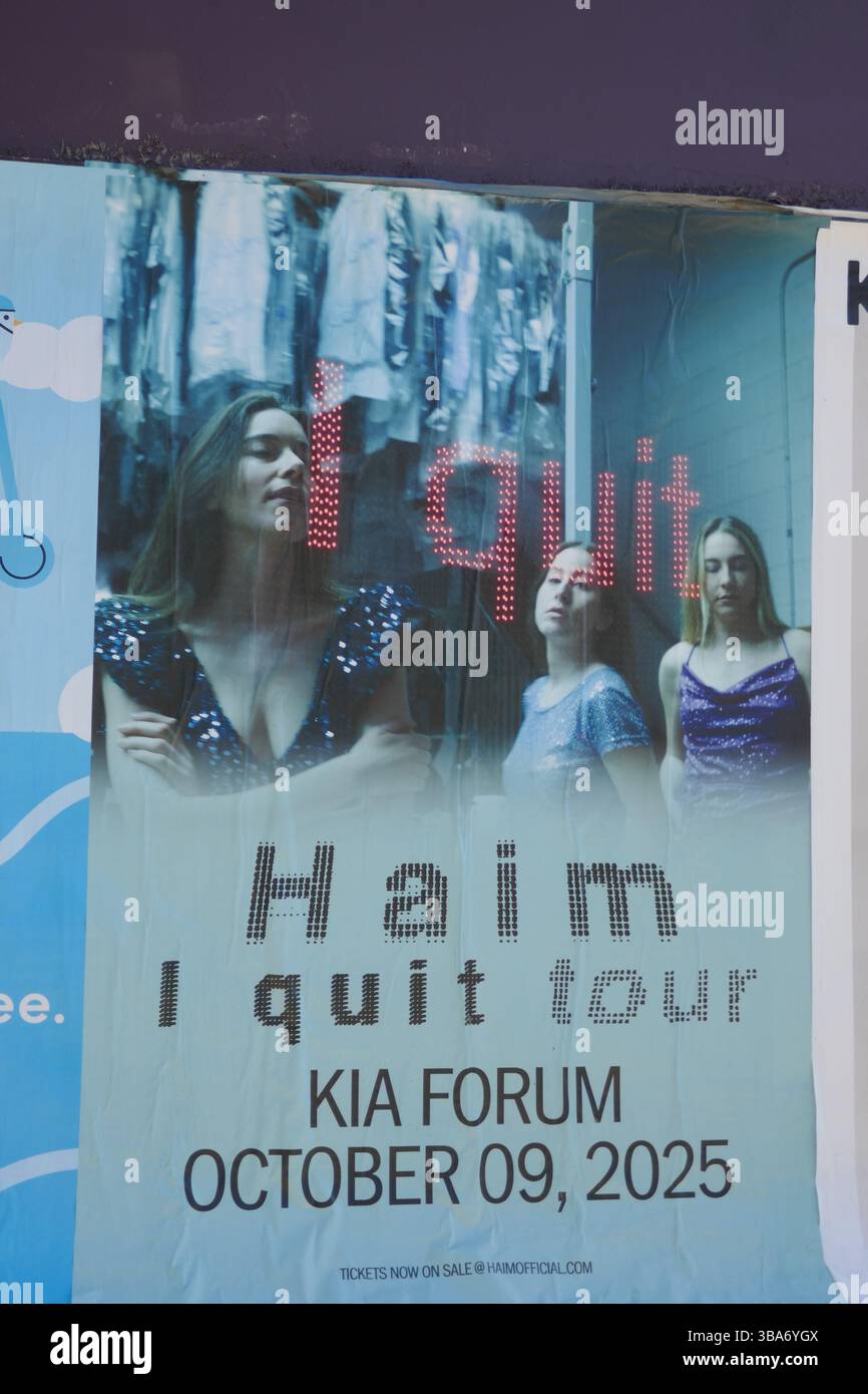 Los Angeles, California, USA 11th May 2025 Haim I Quit Tour Billboard ...