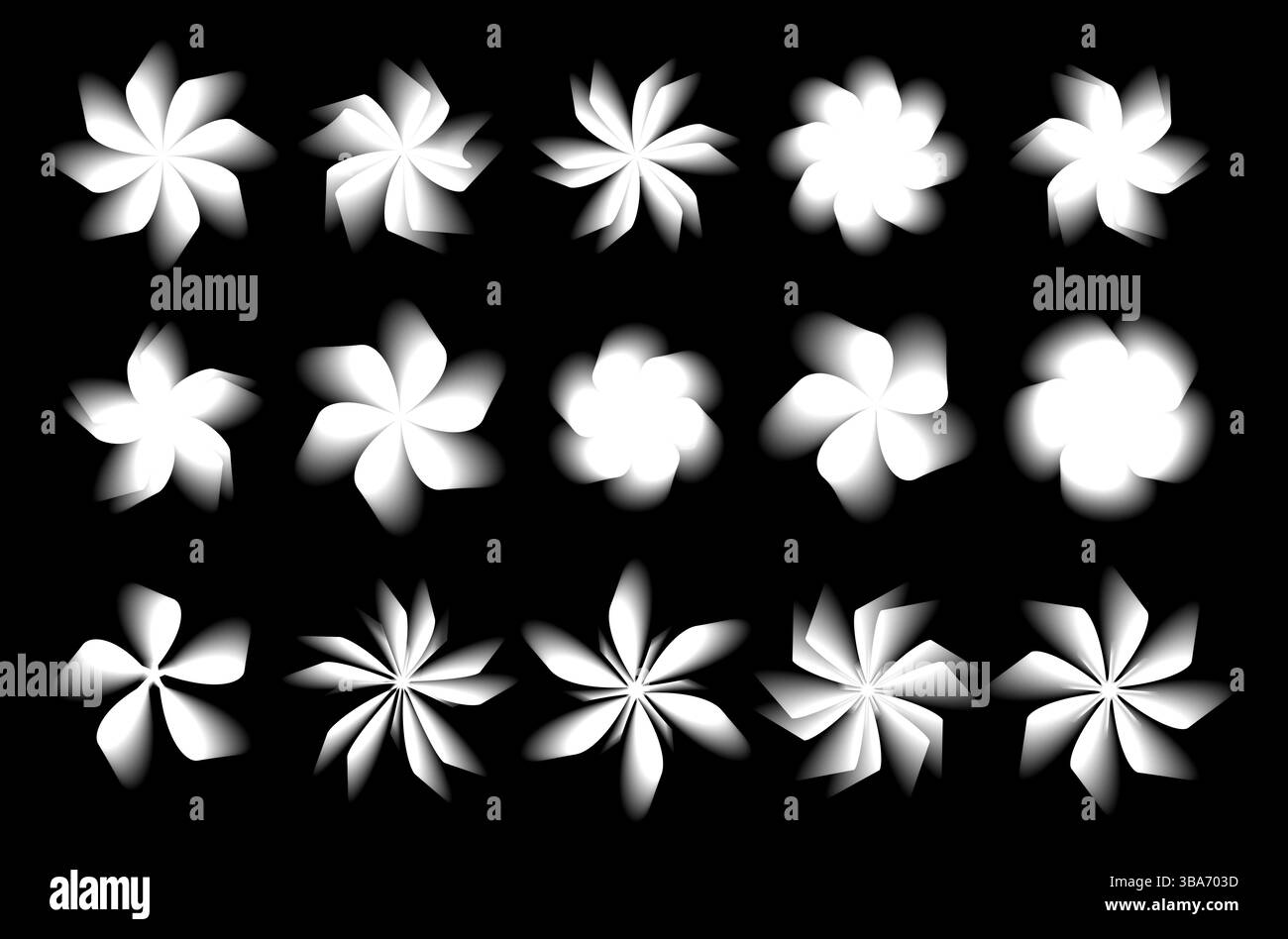Blurred flower shapes collection Stock Vector Image & Art - Alamy