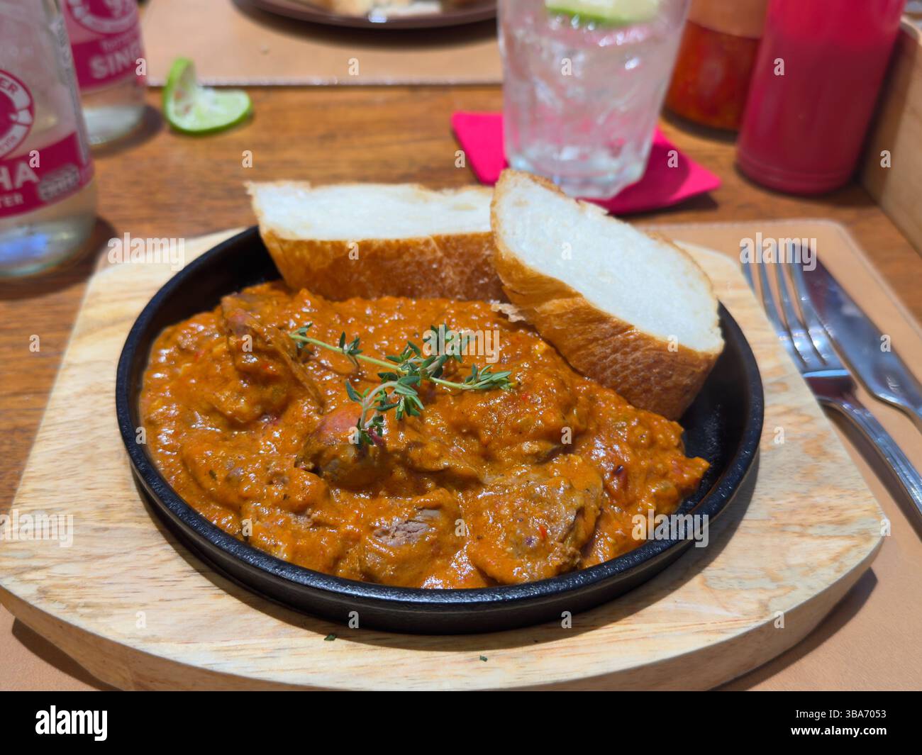 Traditional South African and Portuguese dish: peri-peri chicken liver ...