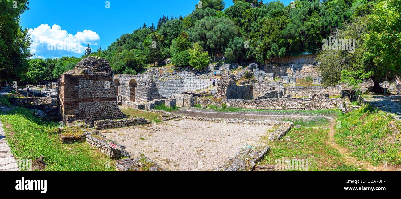 The ruins of the Ancient Greek and later Roman City of Butrint Stock ...