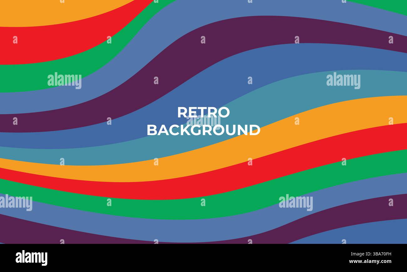 Distorted lines vector retro background Stock Vector Image & Art - Alamy