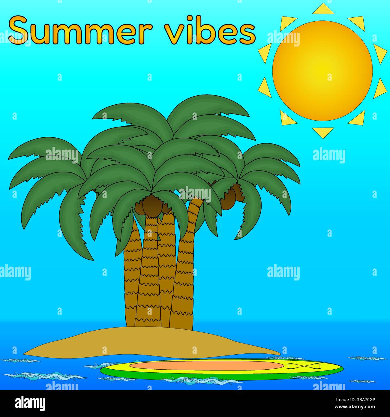 Summer ocean activity Stock Vector Images - Alamy