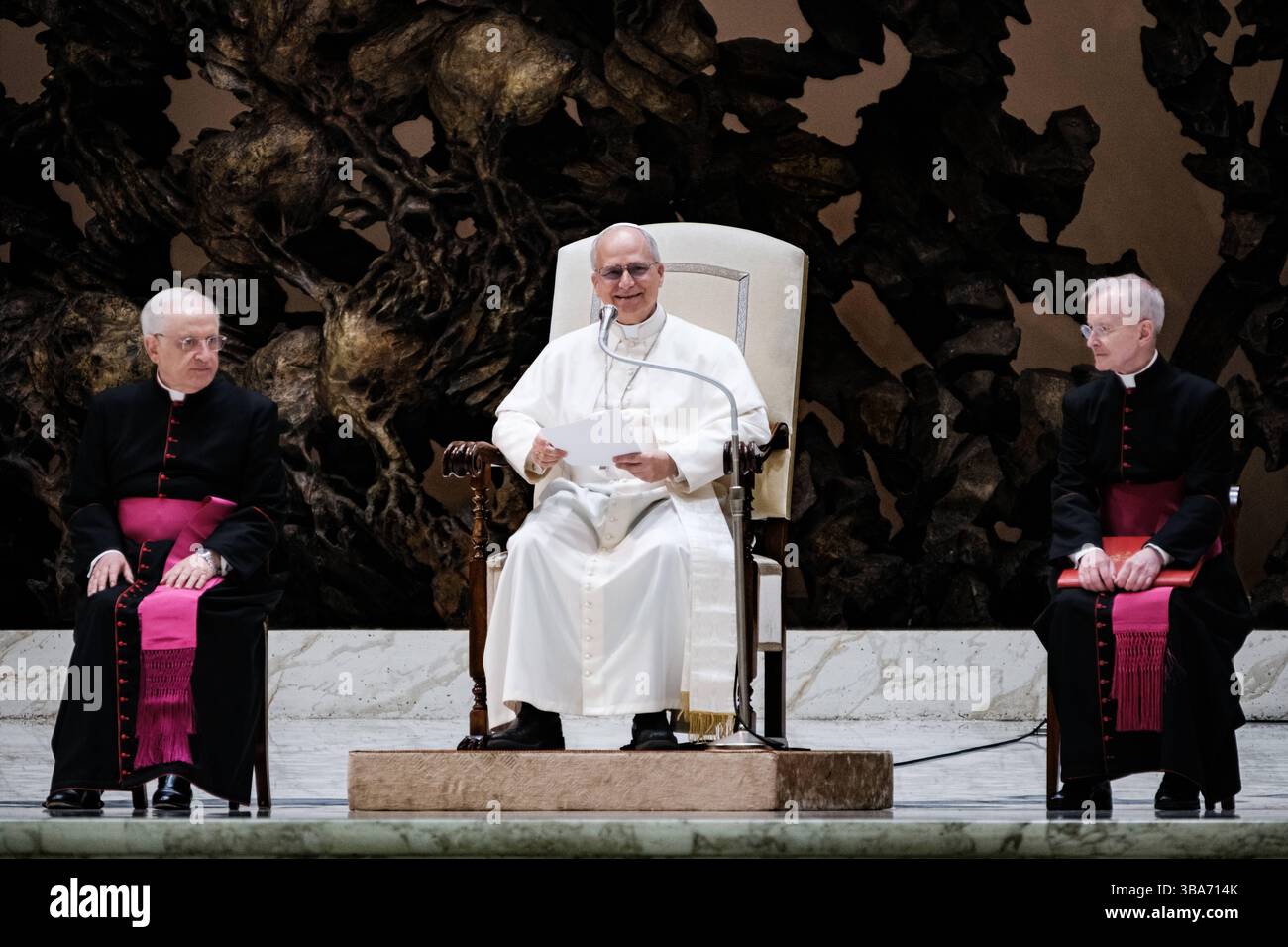 Vatican, audience of Pope Leo XIV with the Media. The first audience of ...