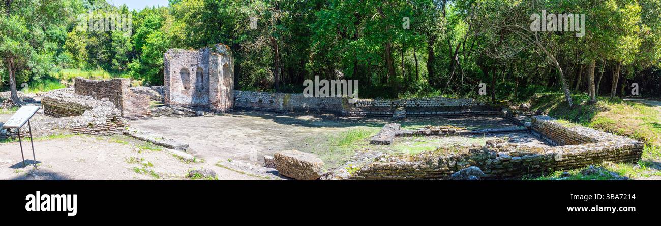 The ruins of the Ancient Greek and later Roman City of Butrint Stock ...