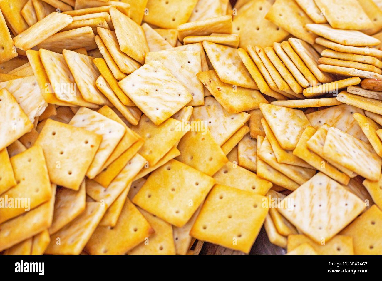 crispy cracker cookies in bulk in a supermarket Stock Photo - Alamy