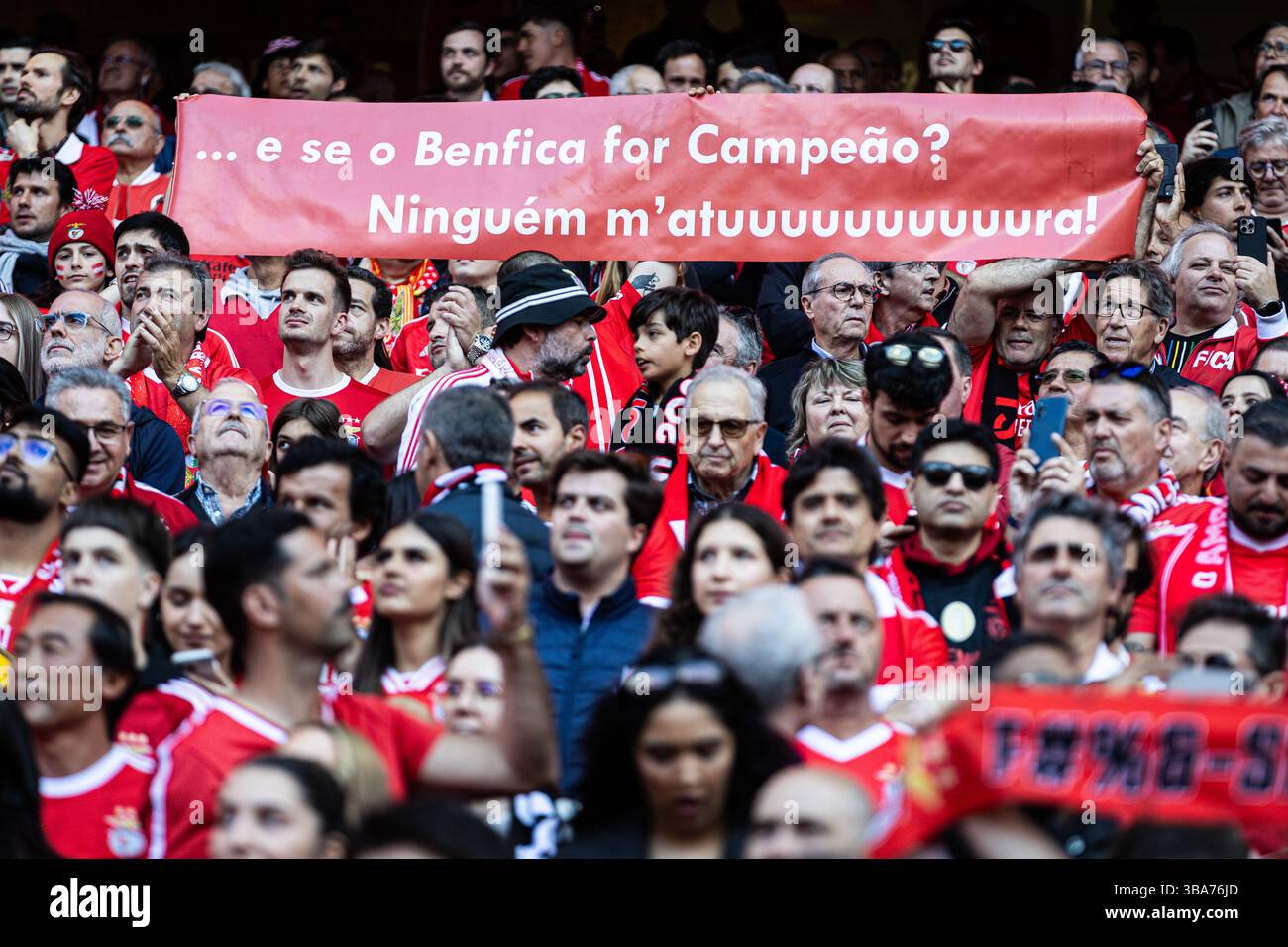 Lisboa, Portugal. 10th May, 2025. SL Benfica fans seen in action during ...