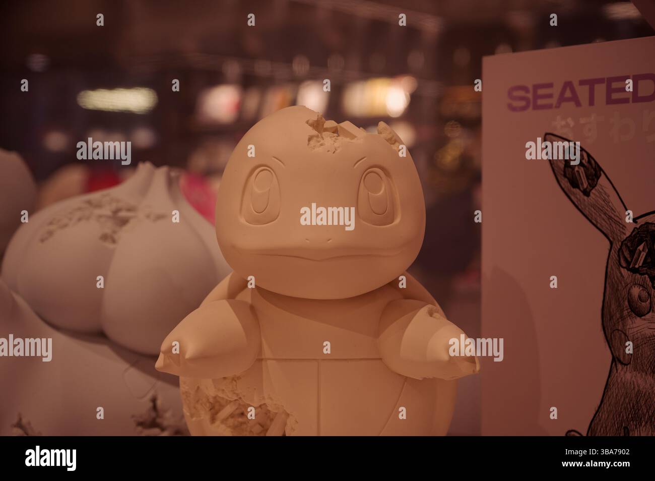 Sculpture of the Pokemon Squirtle by Daniel Arsham Stock Photo - Alamy