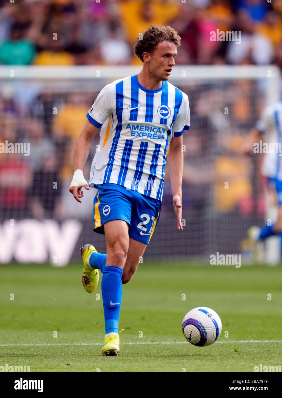 Brighton and Hove Albion's Mats Wieffer during the Premier League match ...