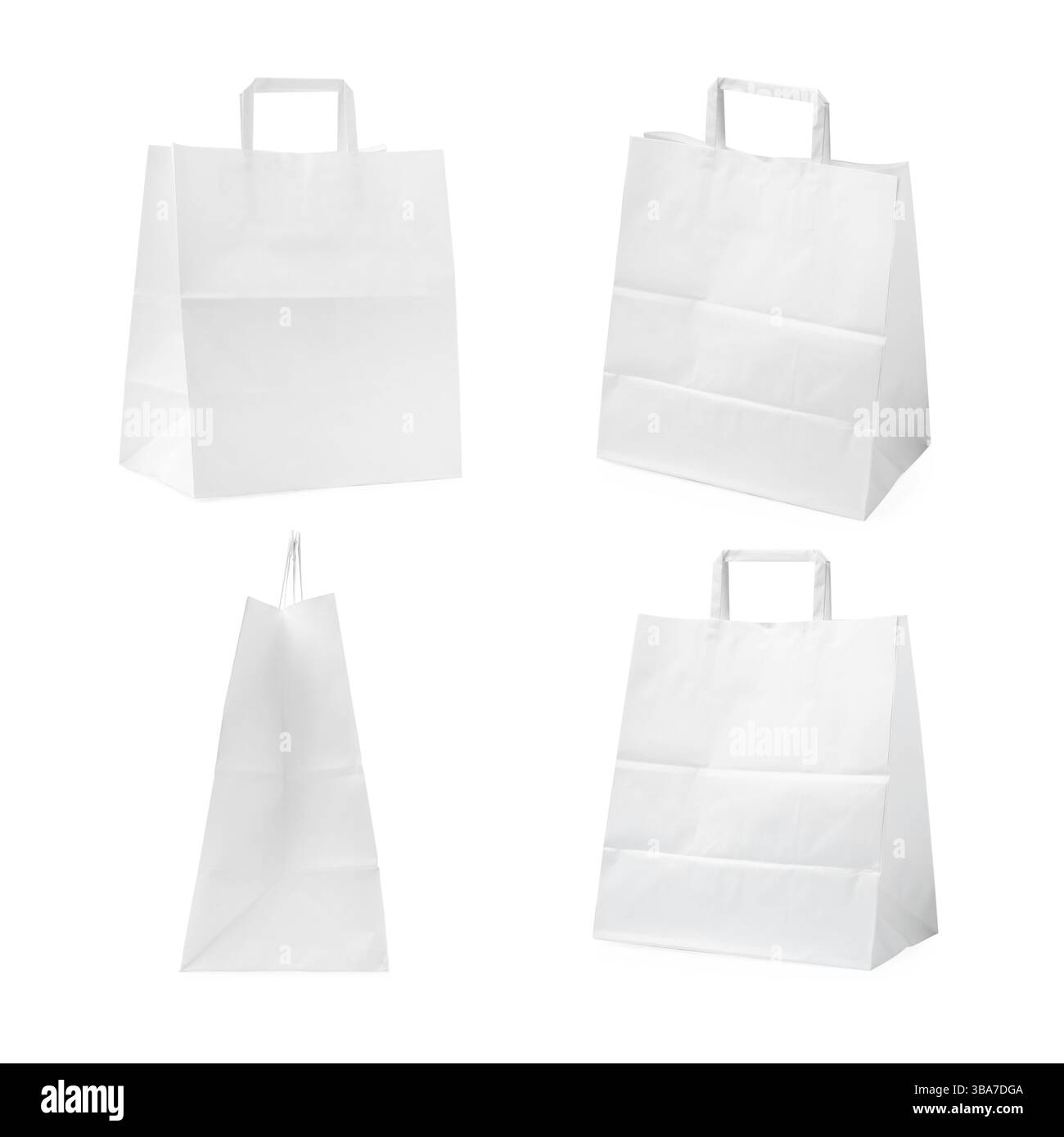 Paper bag set different Cut Out Stock Images & Pictures - Alamy