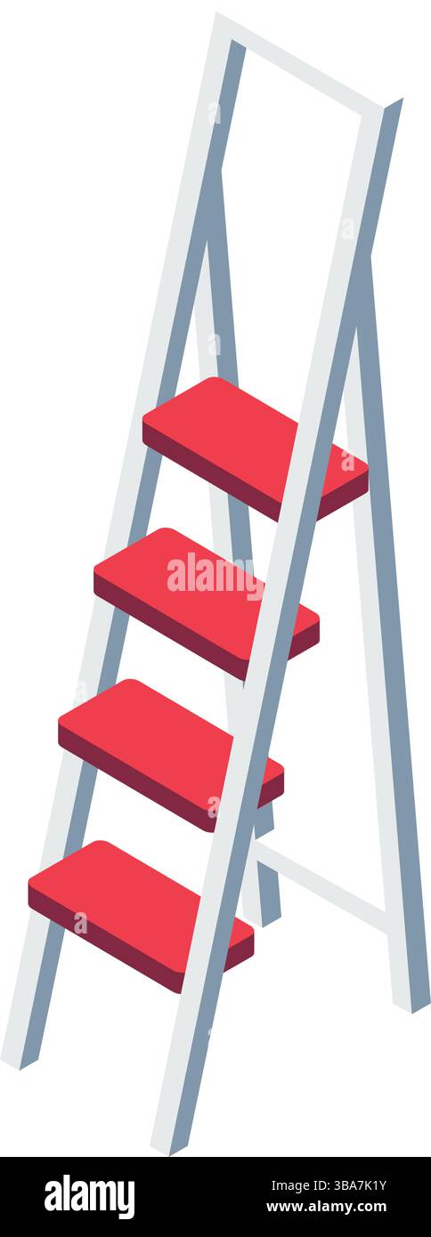 Step ladder icon vector isolated on white Stock Vector Image & Art - Alamy