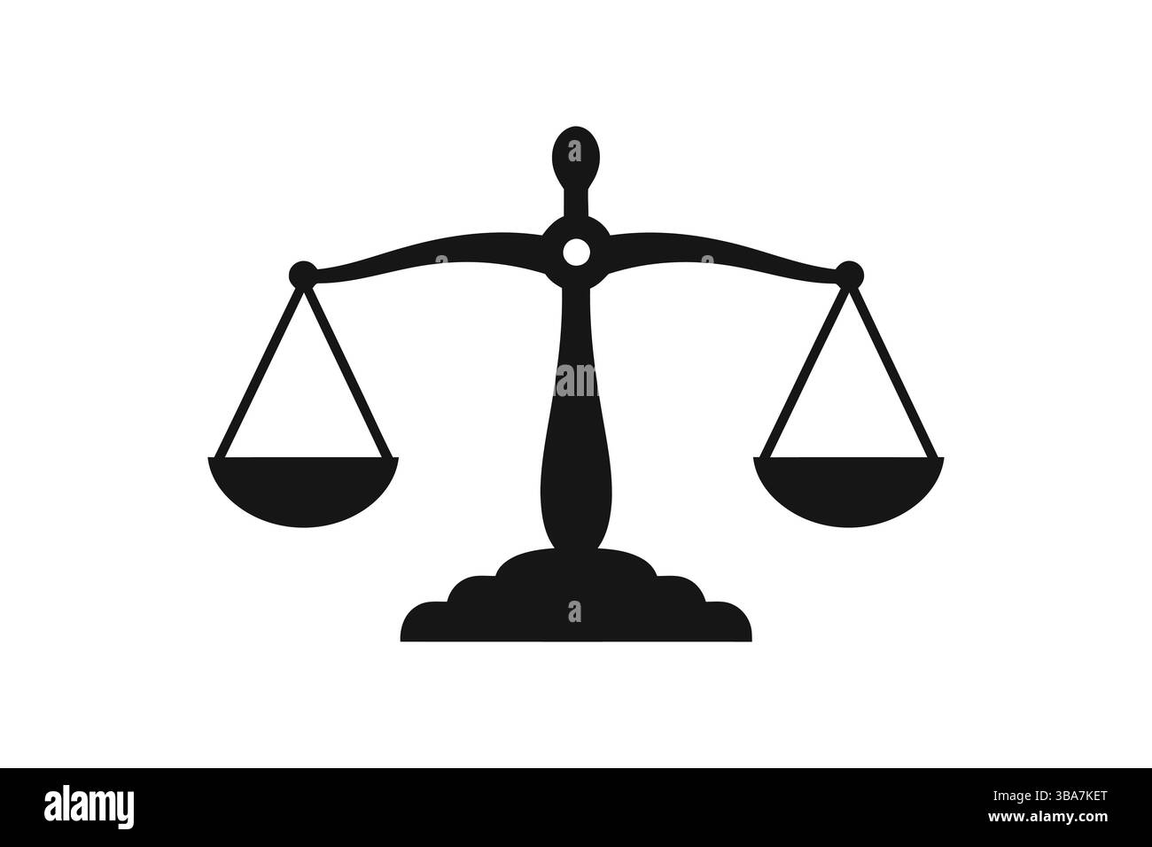 Ethics icon scales vector Stock Vector Images - Alamy
