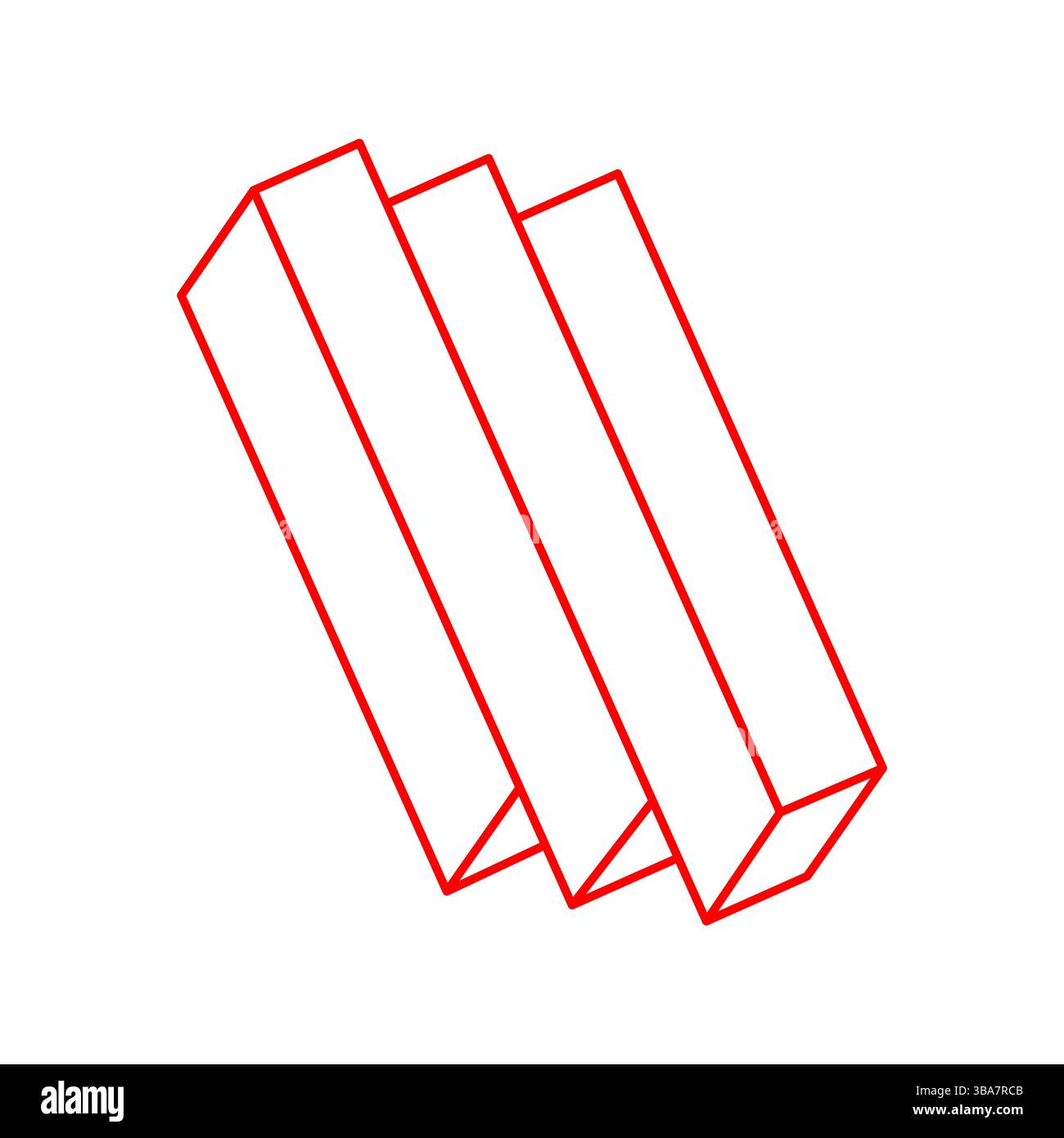 Impossible optical illusion shapes. Optical art objects. Impossible ...