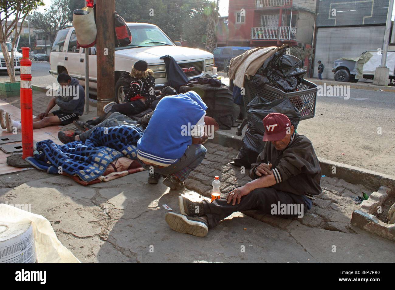 Tijuana, Mexico. 25th Jan, 2025. January 2025, Tijuana, Mexico Addicts ...