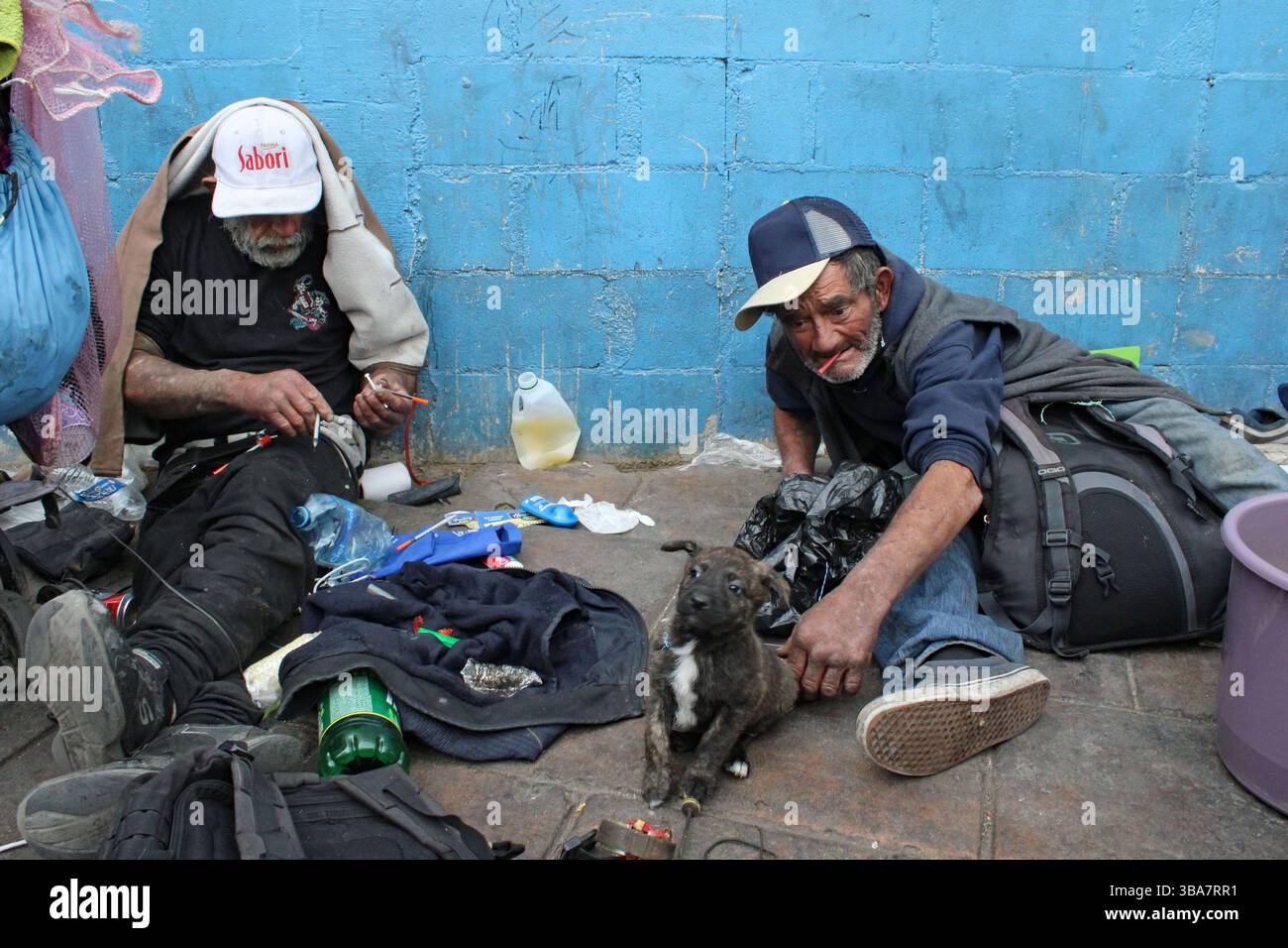 Tijuana, Mexico. 25th Jan, 2025. January 2025, Tijuana, Mexico Addicts ...