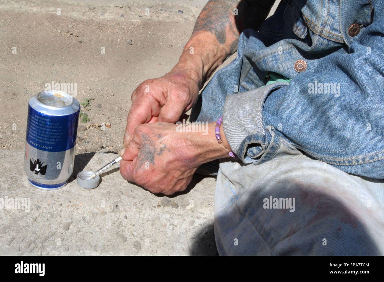 Tijuana, Mexico. 17th Jan, 2025. January 2025, Tijuana, Mexico Addicts ...