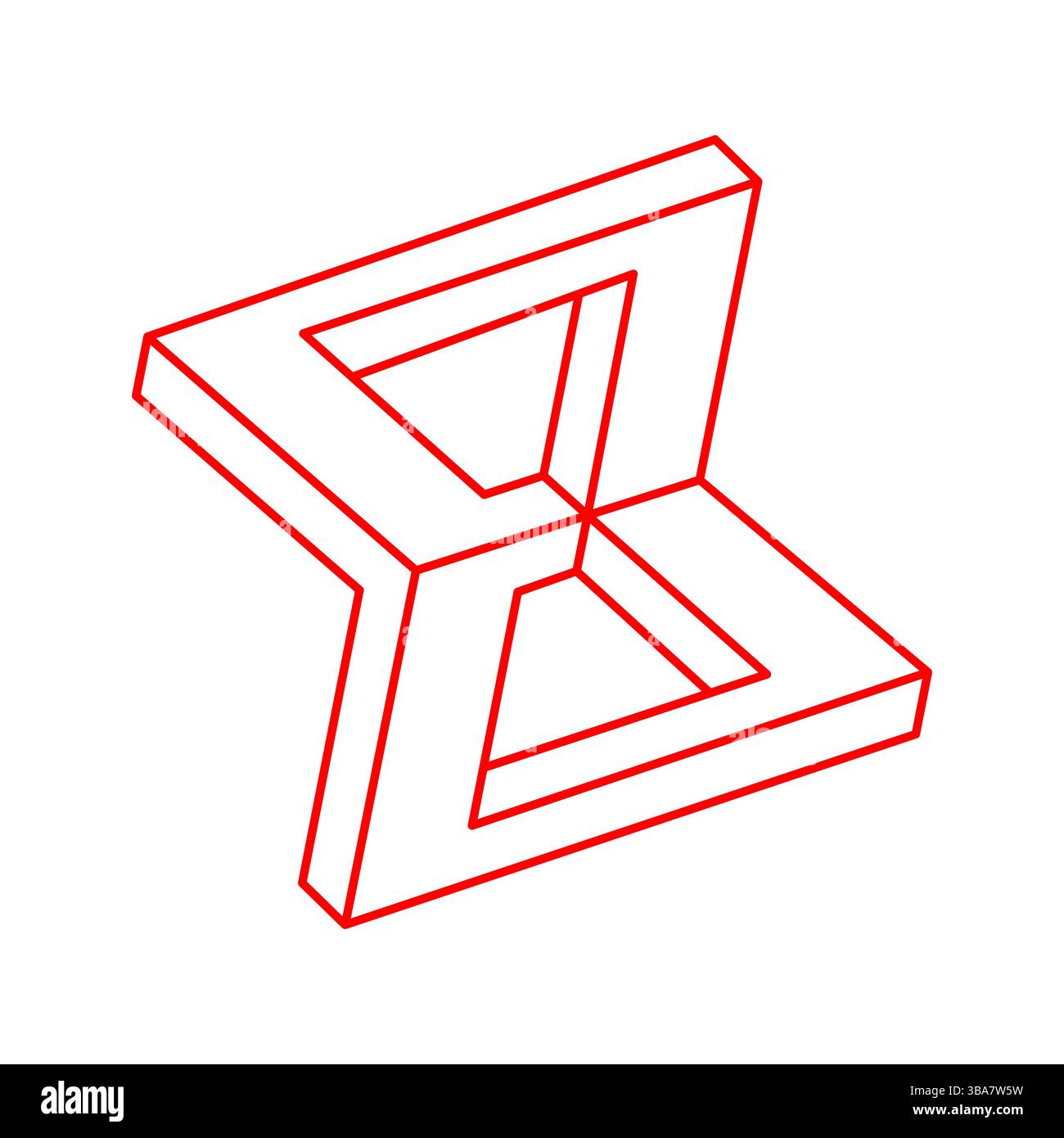 Impossible optical illusion shape. Optical art objects. Impossible figures. Sacred geometry ...