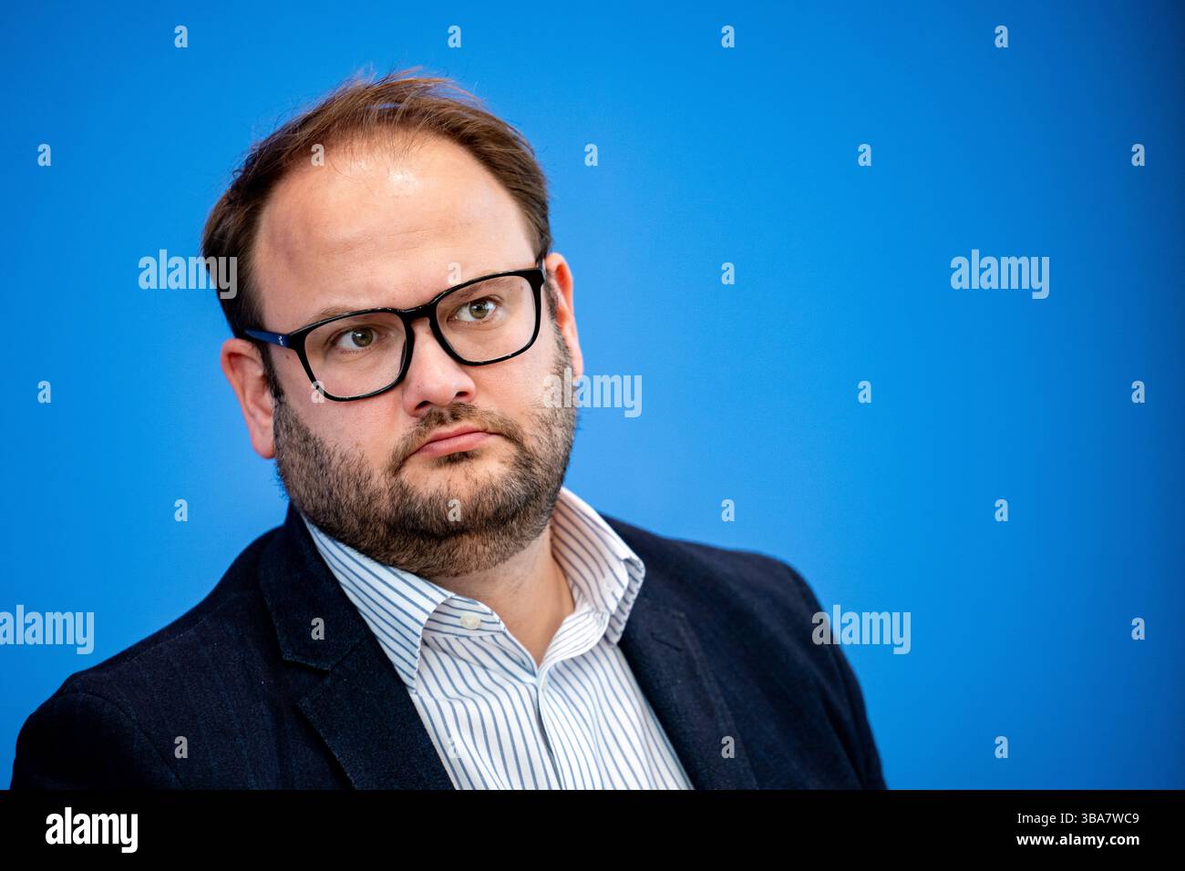 Berlin, Deutschland. 12th May, 2025. Government press conference with Lars Harmsen, Berlin, May ...