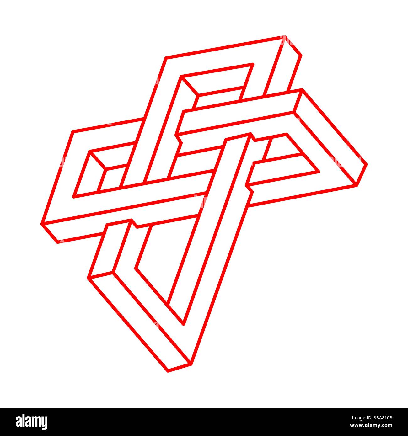 Unreal Geometric Figures Optical Illusion Shapes Impossible Objects Optical Art Figure Line