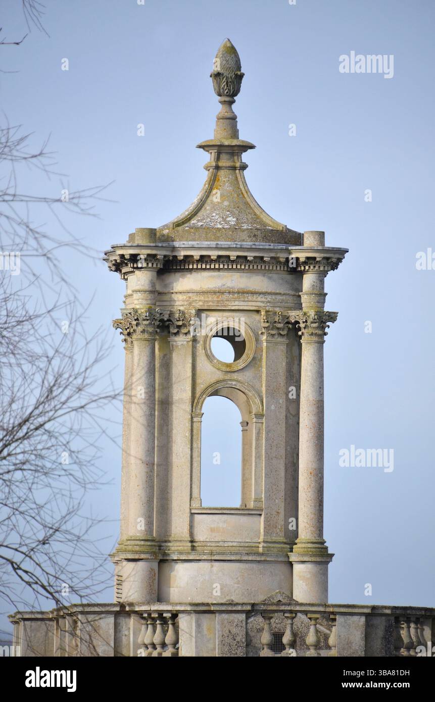 The semi-drowned church at Normanton on the south shore of Rutland ...