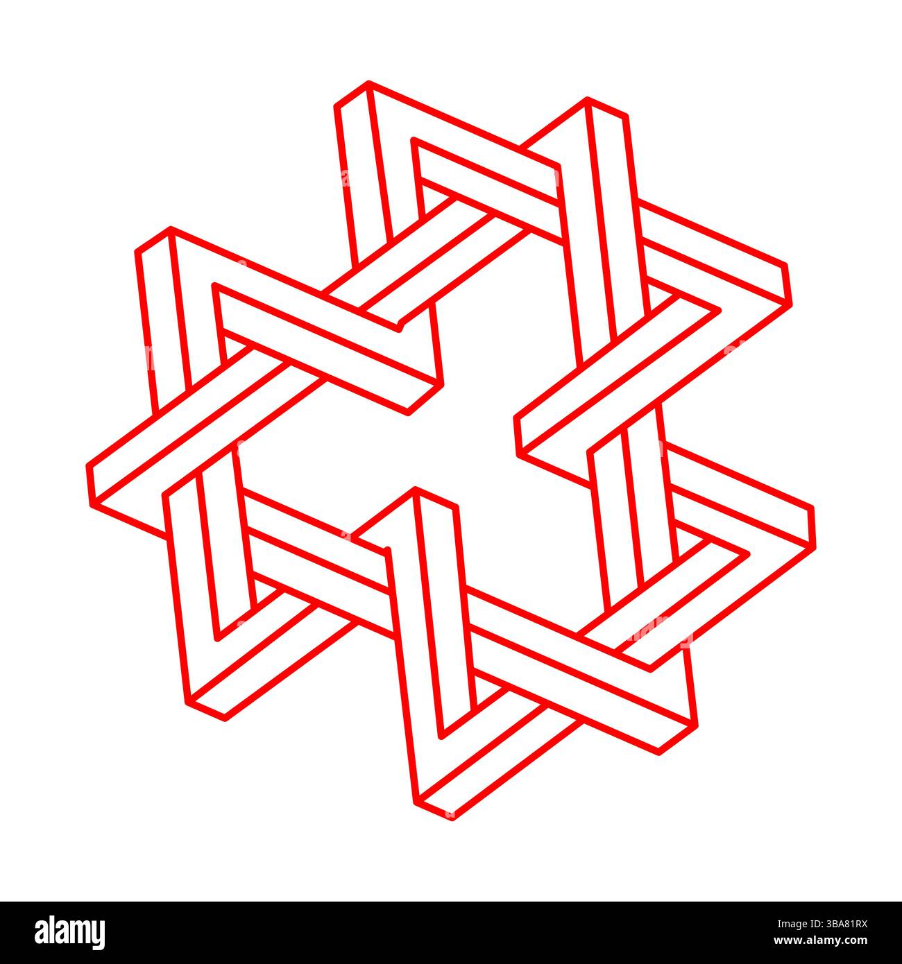 Escher paradox geometry. Optical illusion objects. Sacred geometric ...