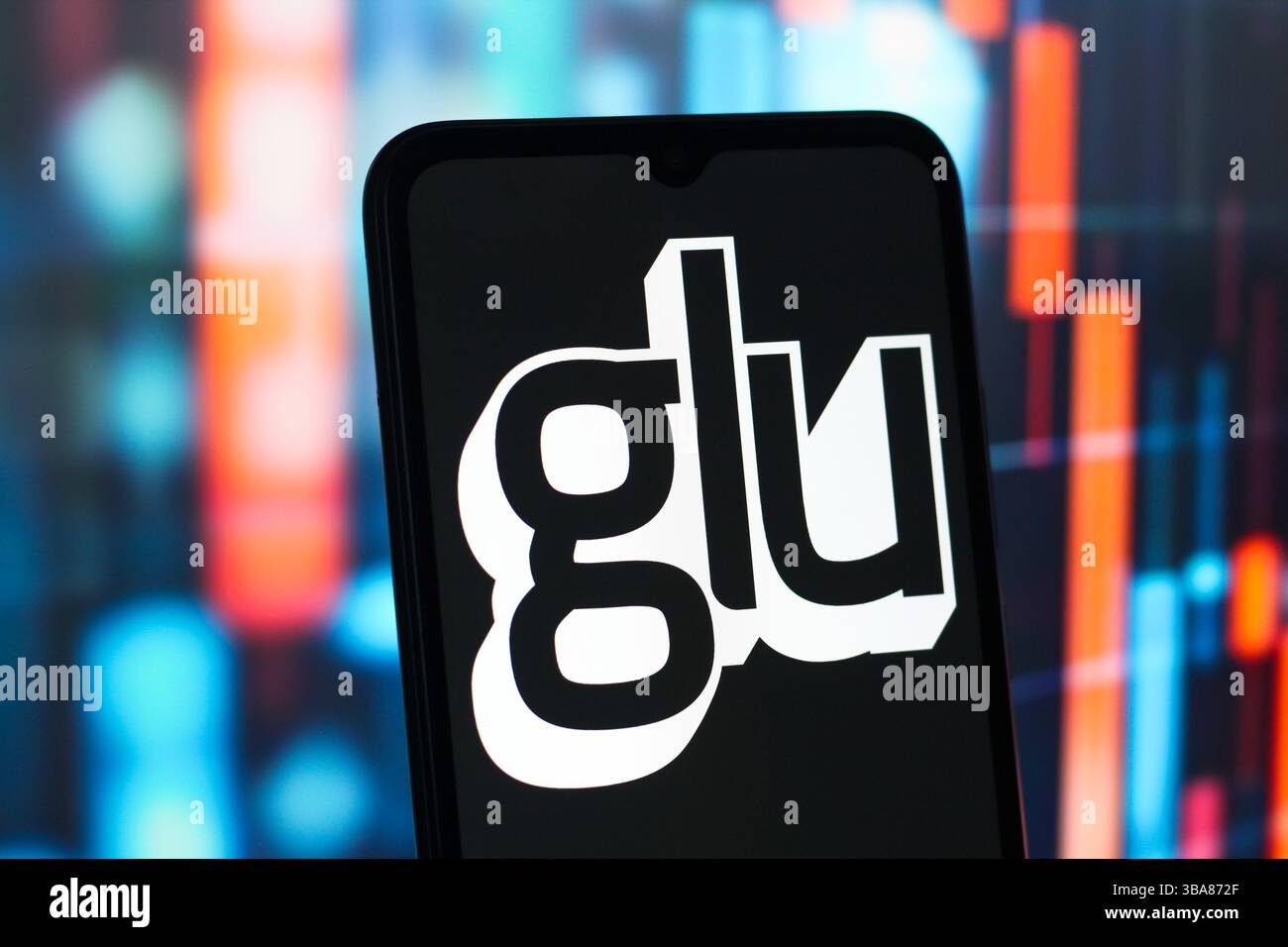 Canada. 12th May, 2025. In this photo illustration, the Glu Mobile logo ...
