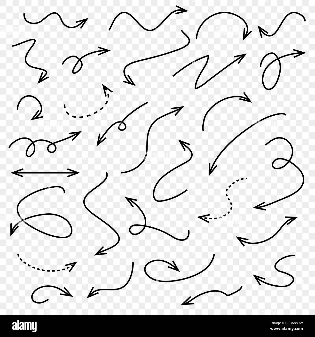 Vector hand drawn arrow collection Stock Vector Image & Art - Alamy