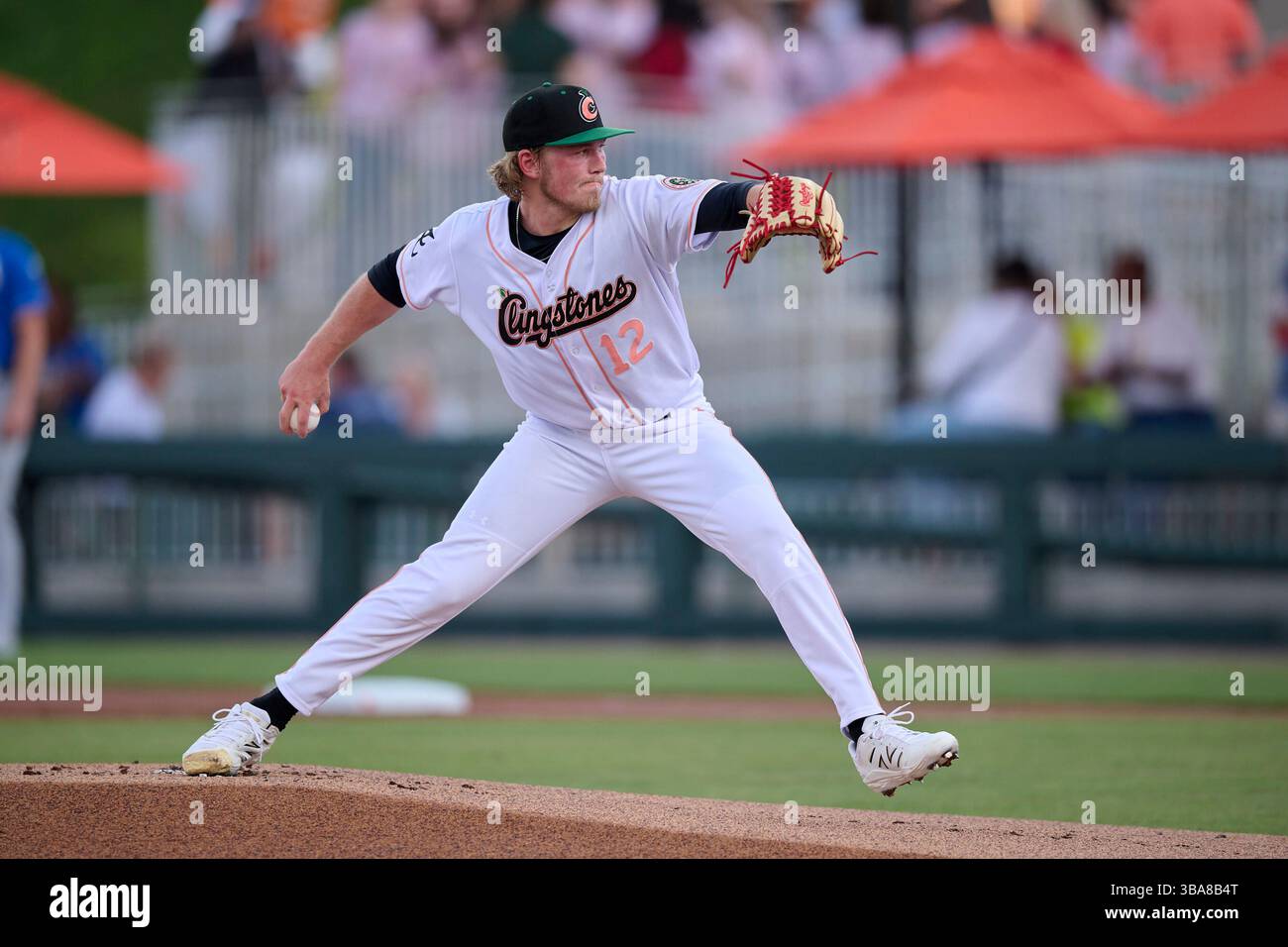 Columbus Clingstones pitcher Lucas Braun (12) during an MiLB Southern ...