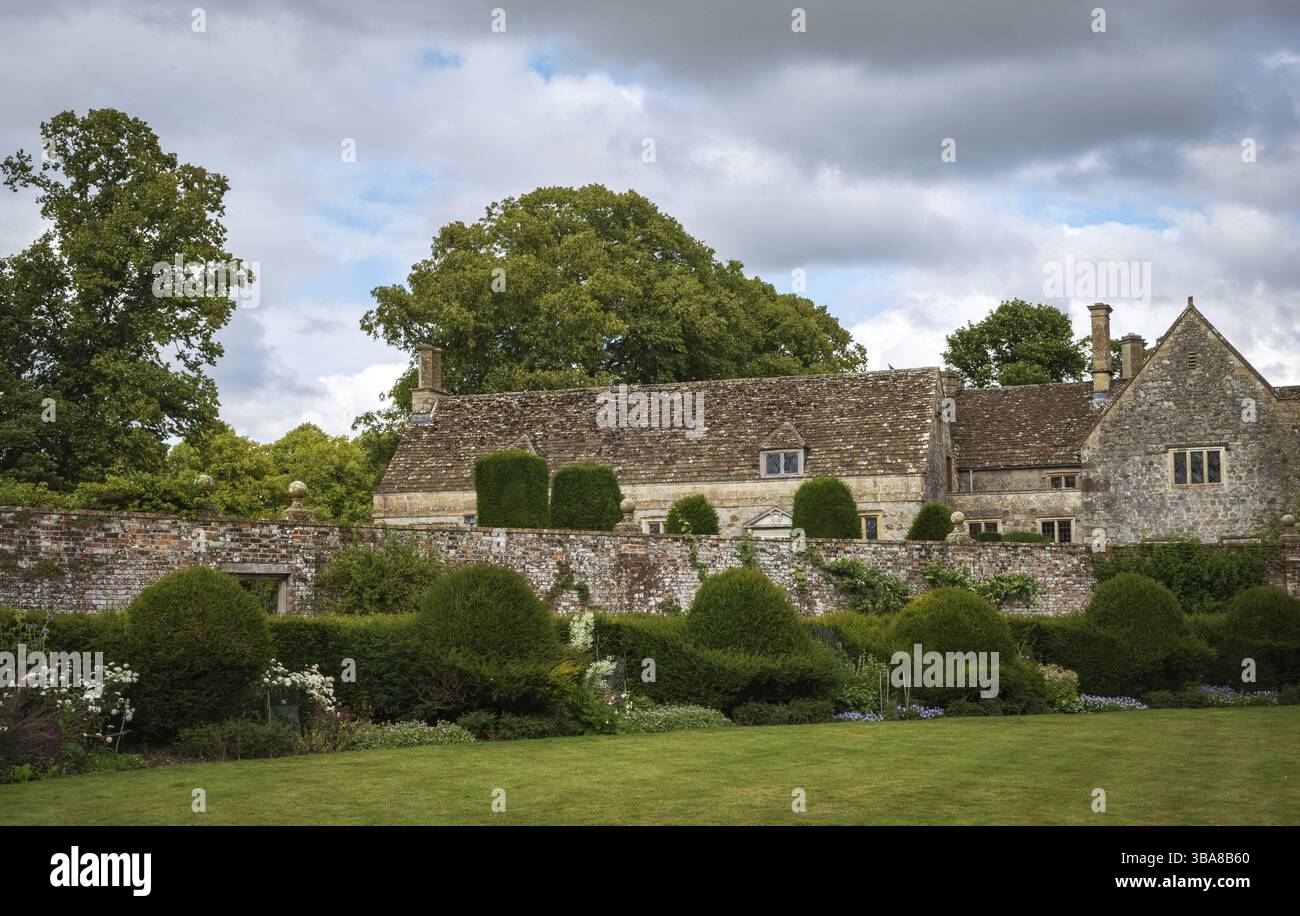 Avebury England, UK - gardens of avebury mansion at Dovecote in Avebury ...