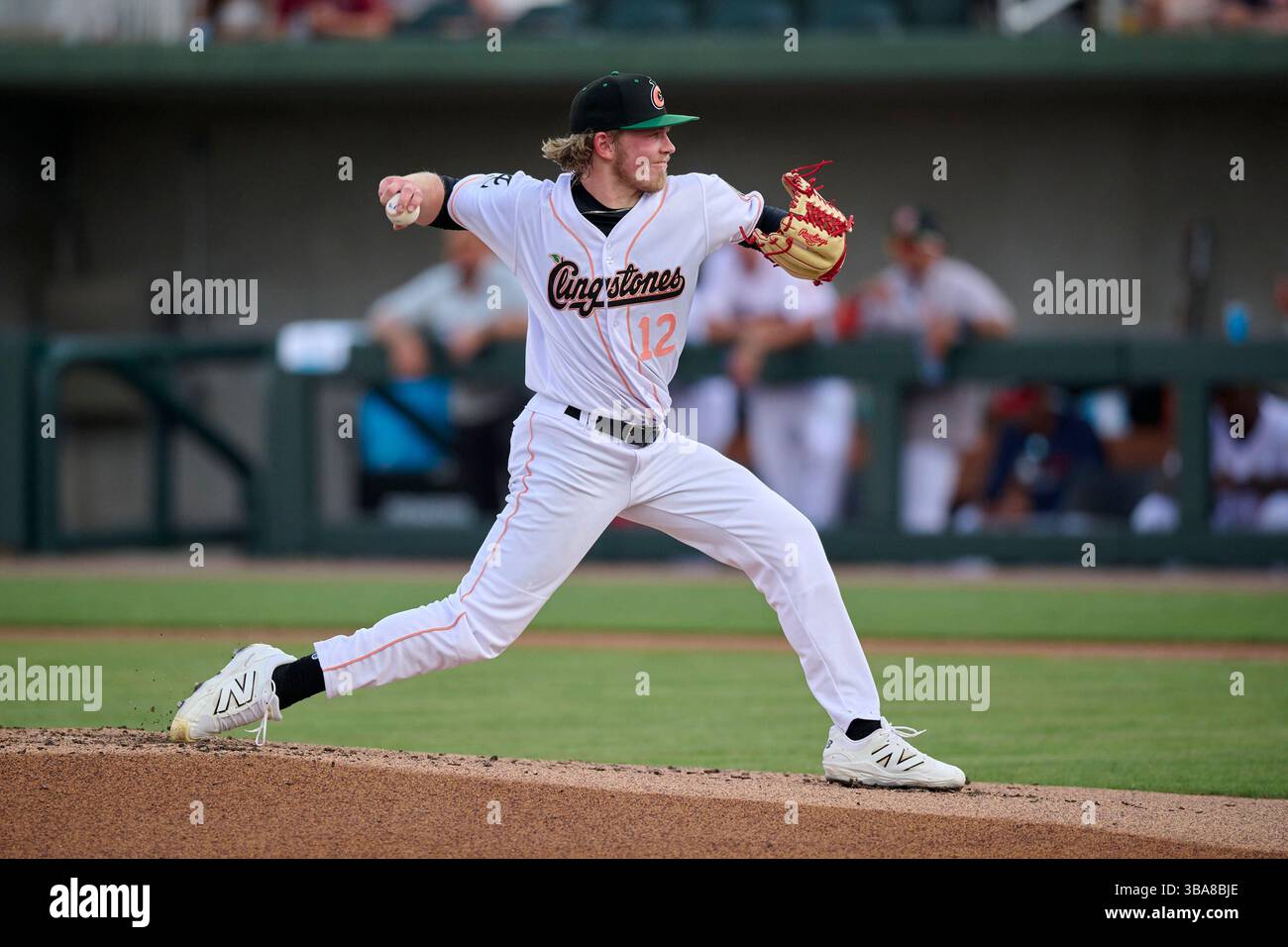 Columbus Clingstones pitcher Lucas Braun (12) during an MiLB Southern ...