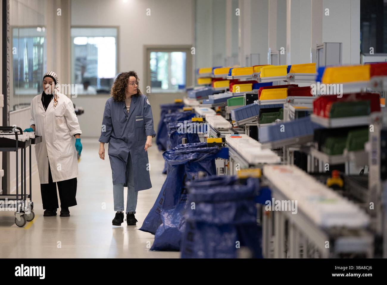 Wissous, France. 12th May, 2025. View of the EssilorLuxottica Lens ...