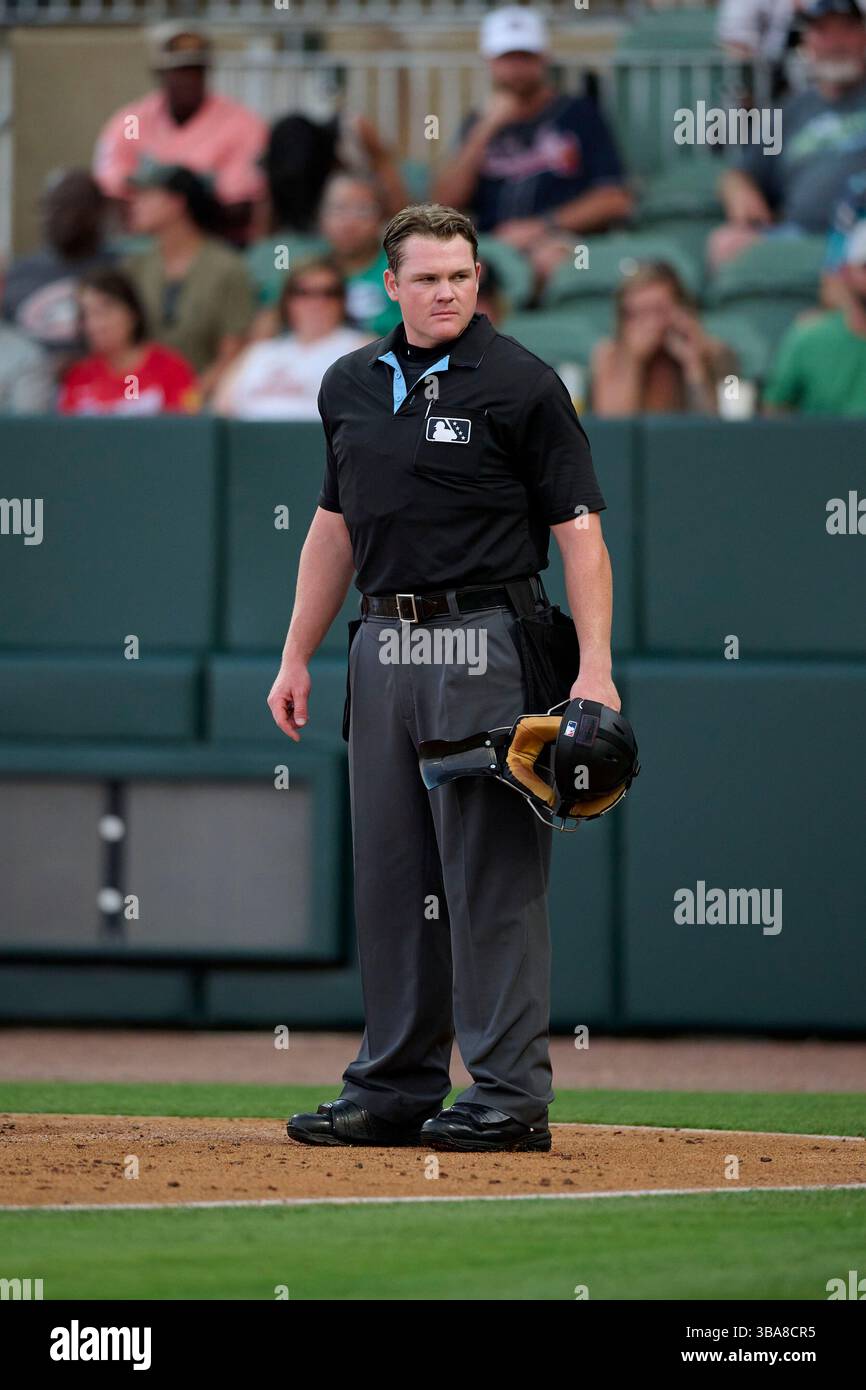 Umpire Jared Duerson during an MiLB Southern League baseball game ...