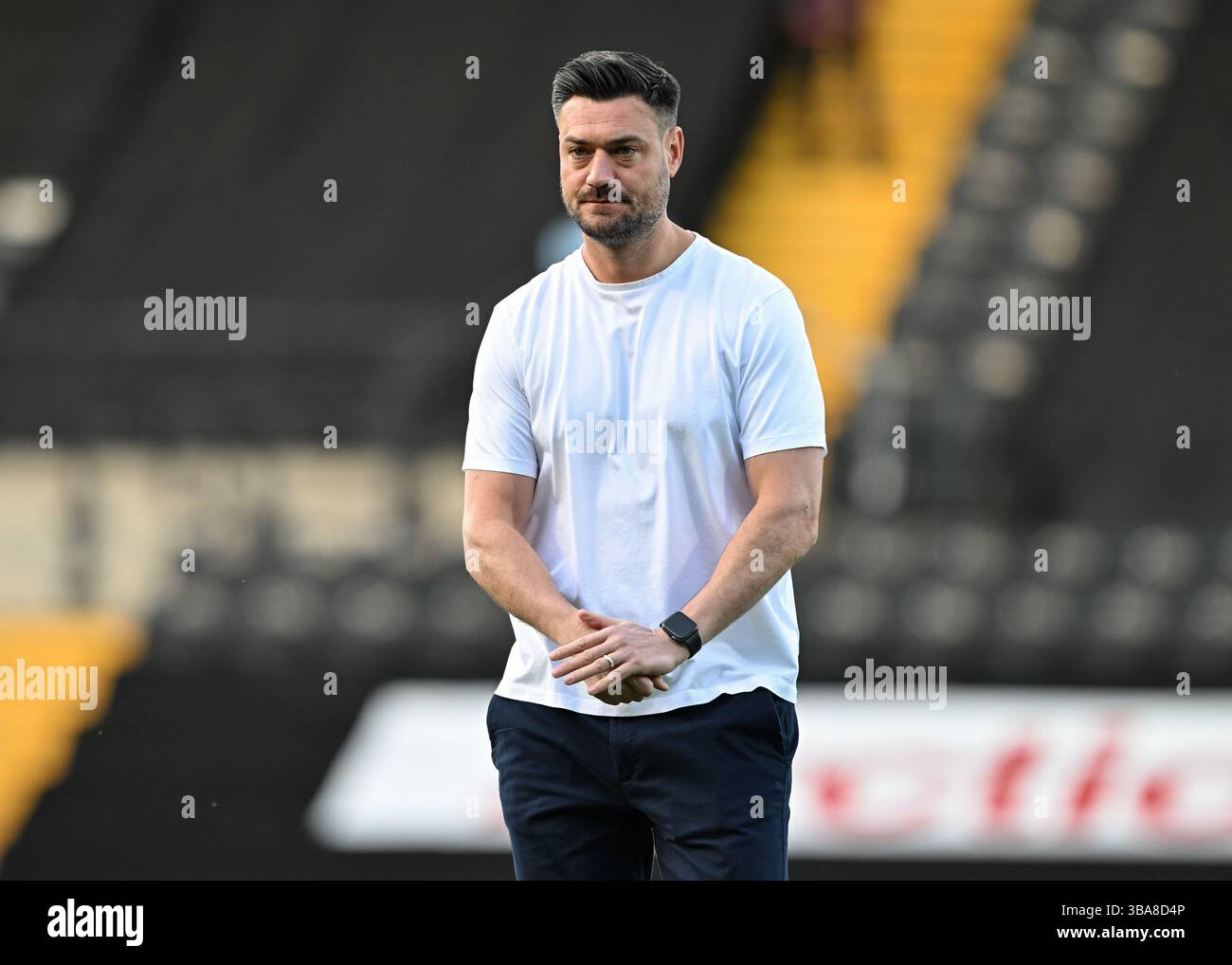 AFC Wimbledon manager Johnnie Jackson before the Sky Bet League Two ...