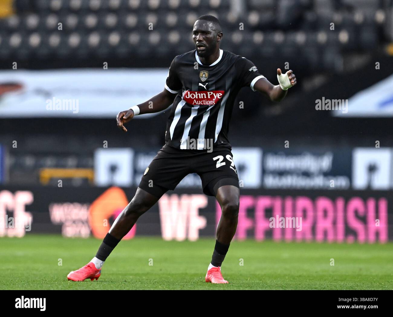 Notts County's Alassana Jatta during the Sky Bet League Two play off ...