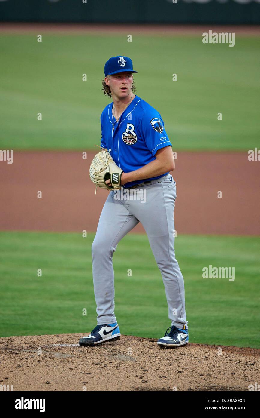 Biloxi Shuckers pitcher K.C. Hunt (22) during an MiLB Southern League ...