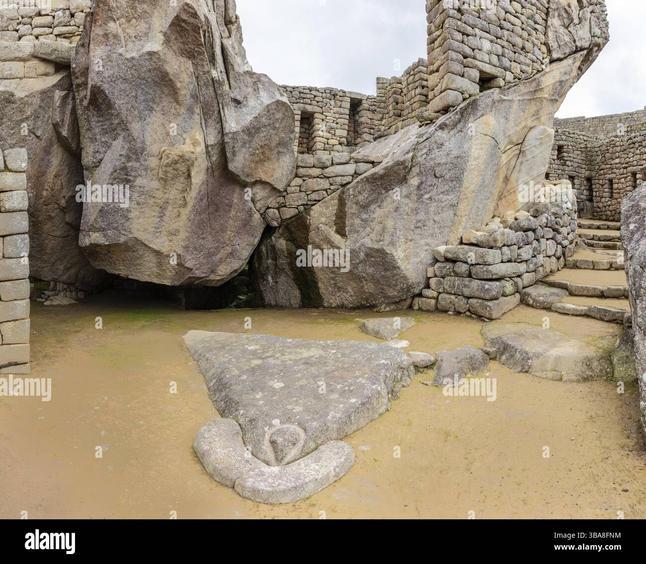 Condor Temple, Machu Picchu, Sacred Valley, Peru, South America Stock ...
