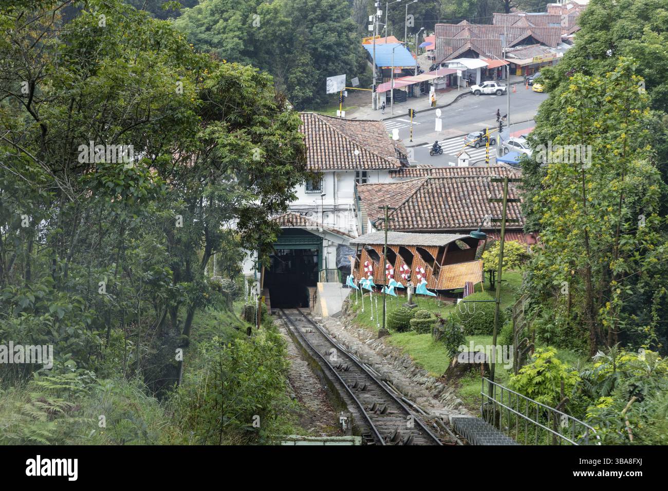 Cable railway, Bogota, Colombia, South America Stock Photo - Alamy