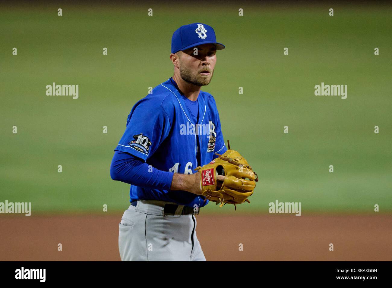 Biloxi Shuckers pitcher Brian Fitzpatrick (46) during an MiLB Southern ...