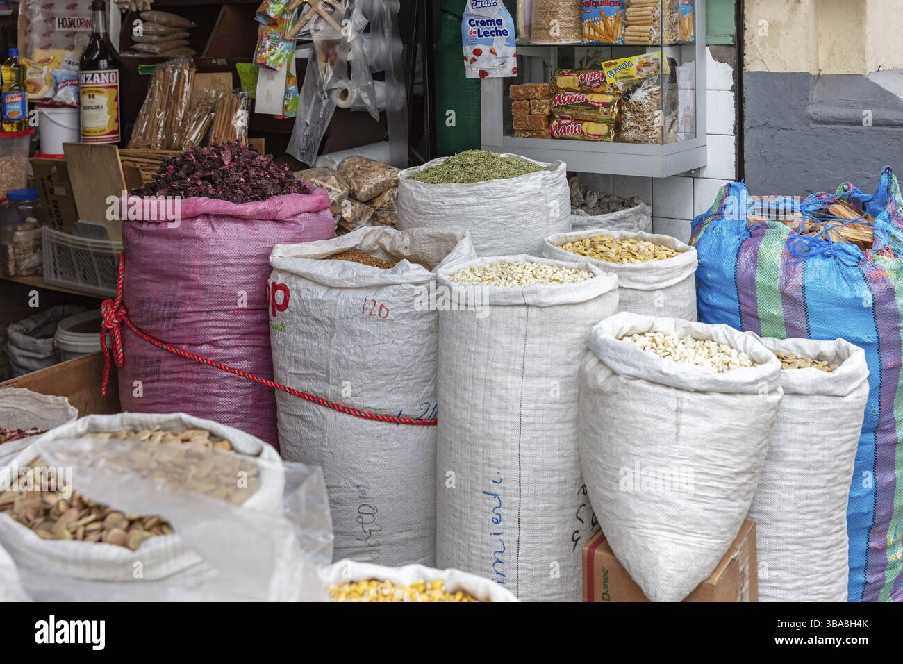 Grocery shop, Quito, Ecuador, South America Stock Photo - Alamy