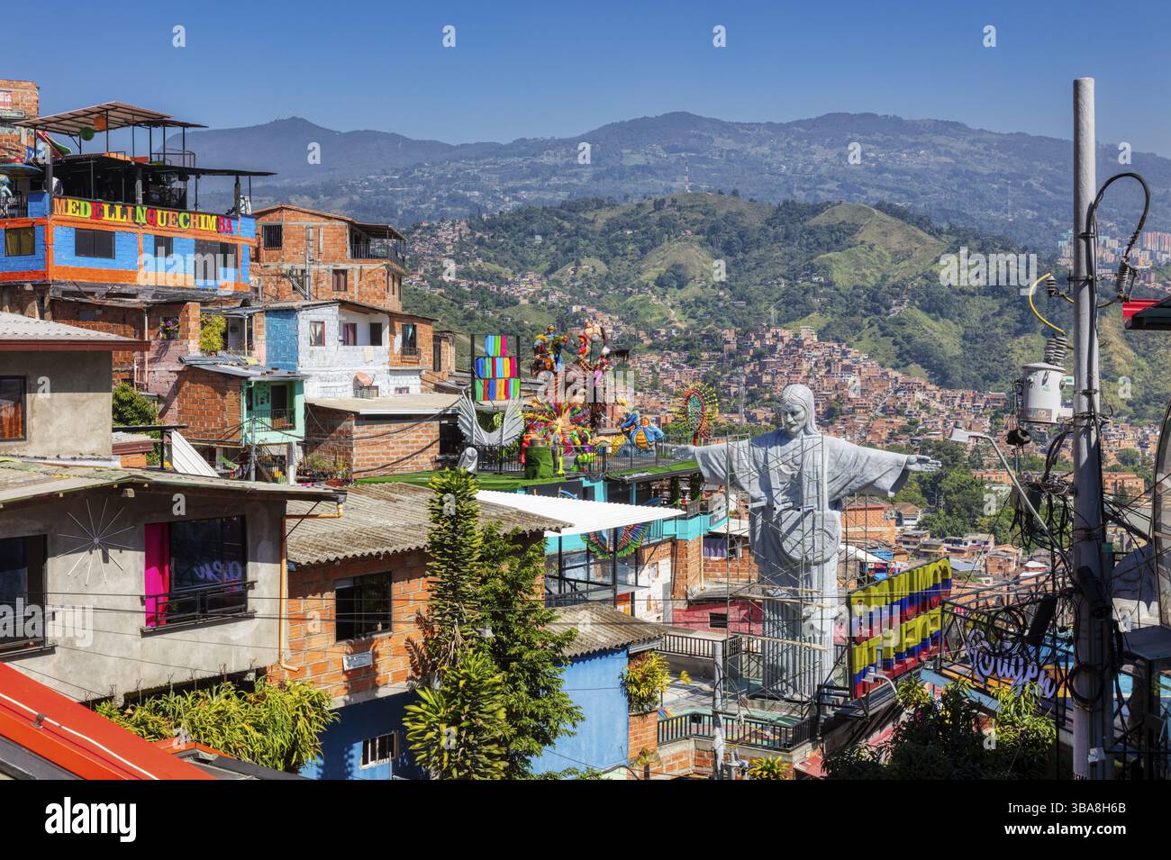 Comuna 13, Medellin, Colombia, South America Stock Photo - Alamy