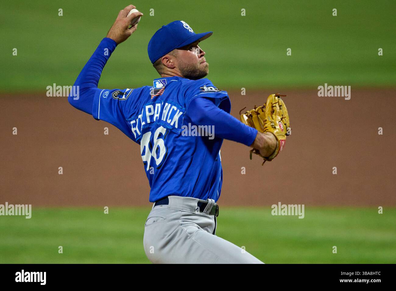 Biloxi Shuckers pitcher Brian Fitzpatrick (46) during an MiLB Southern ...