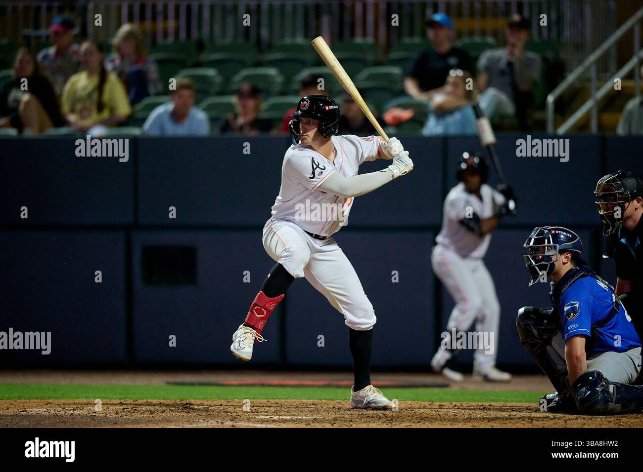 Columbus Clingstones Cade Bunnell (24) bats during an MiLB Southern ...