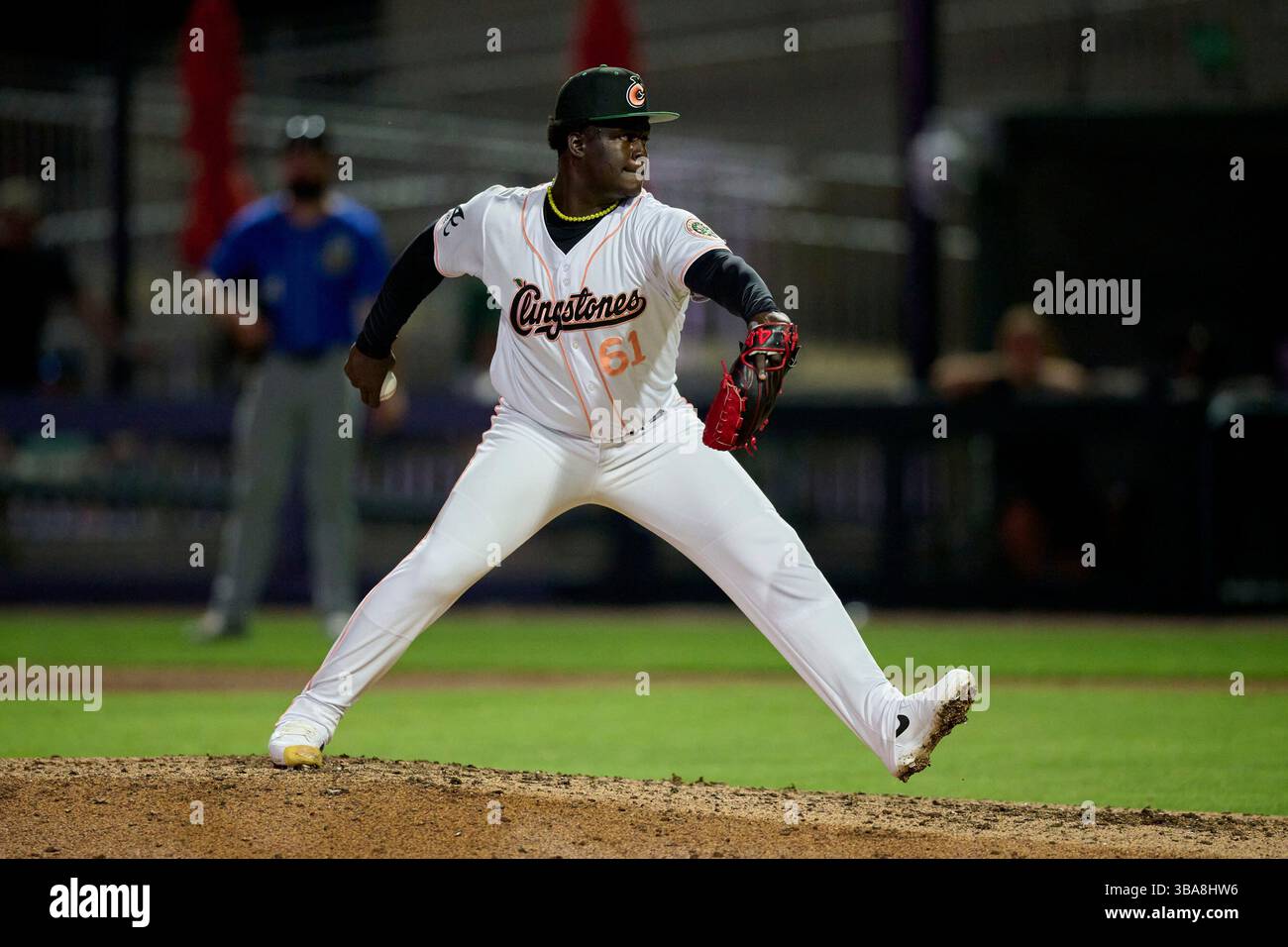 Columbus Clingstones pitcher Elison Joseph (61) during an MiLB Southern ...