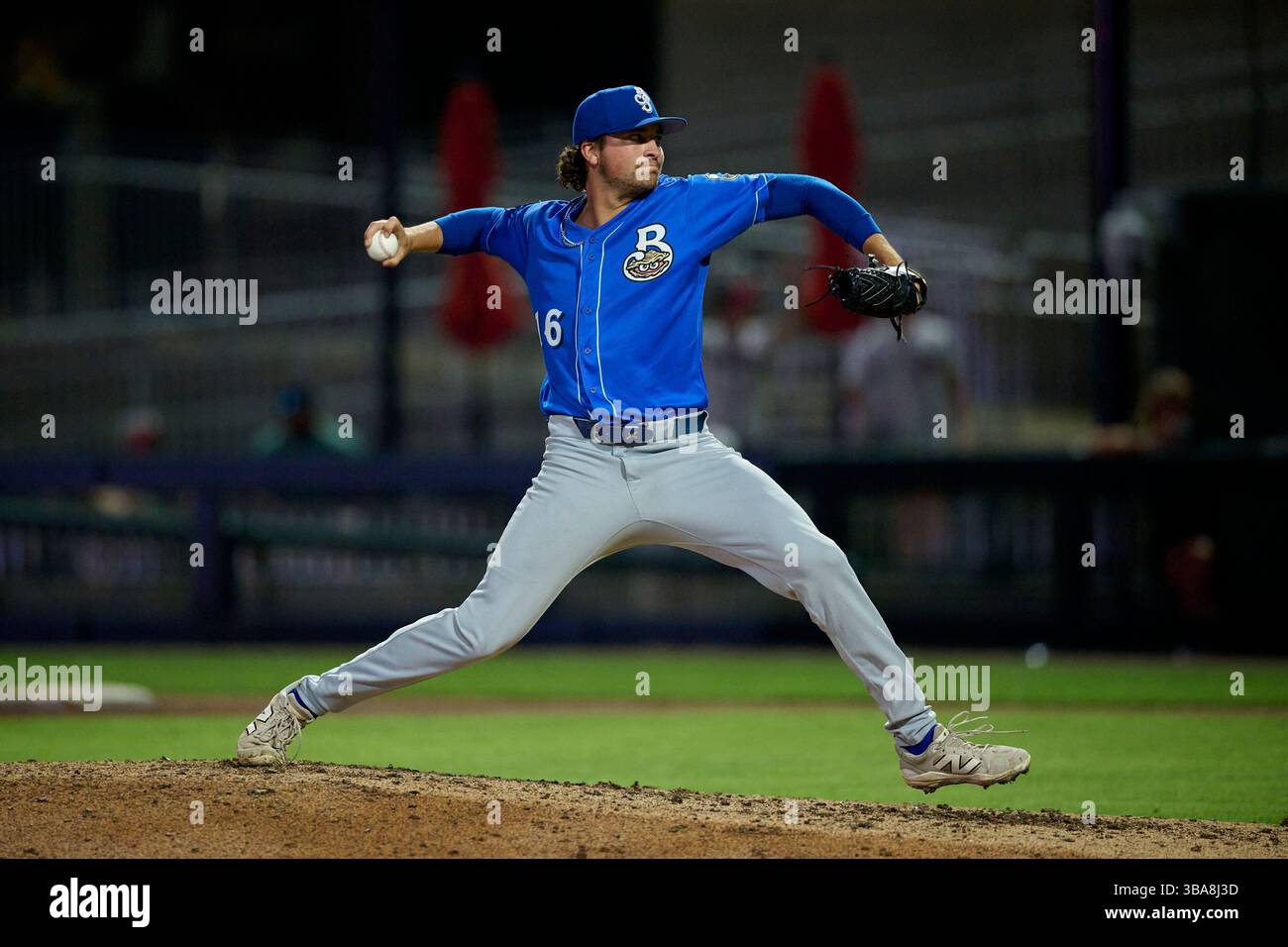Biloxi Shuckers pitcher Will Childers (16) during an MiLB Southern ...