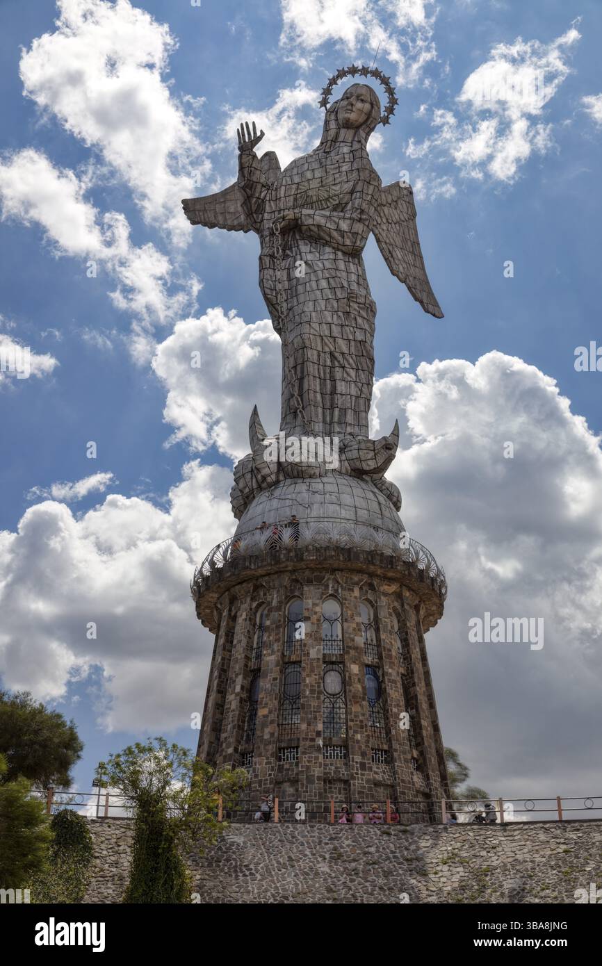The Virgin of El Panecillo, Quito, Ecuador, South America Stock Photo ...