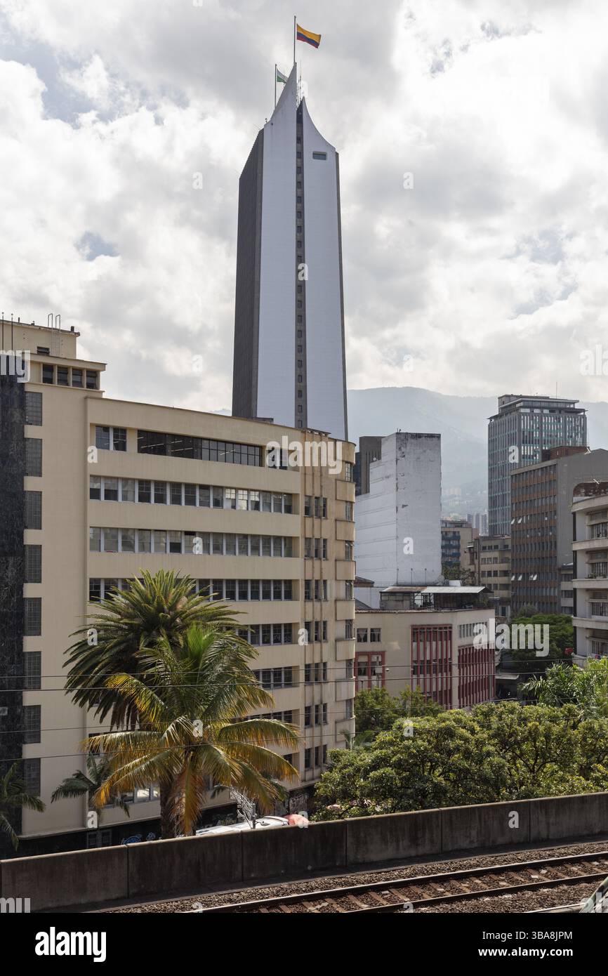 Torre Coltejer, Medellin, Colombia, South America Stock Photo - Alamy