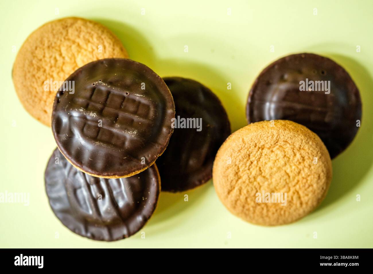 London UK, May 12 2025, Authentic Orange Filled Jaffa Cake Biscuits ...
