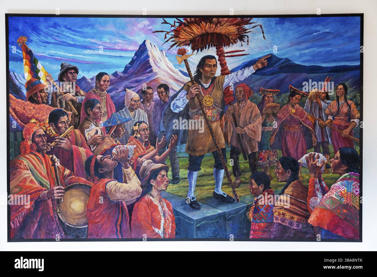 The picture shows Tupac Amaru II, an indigenous leader who led a ...