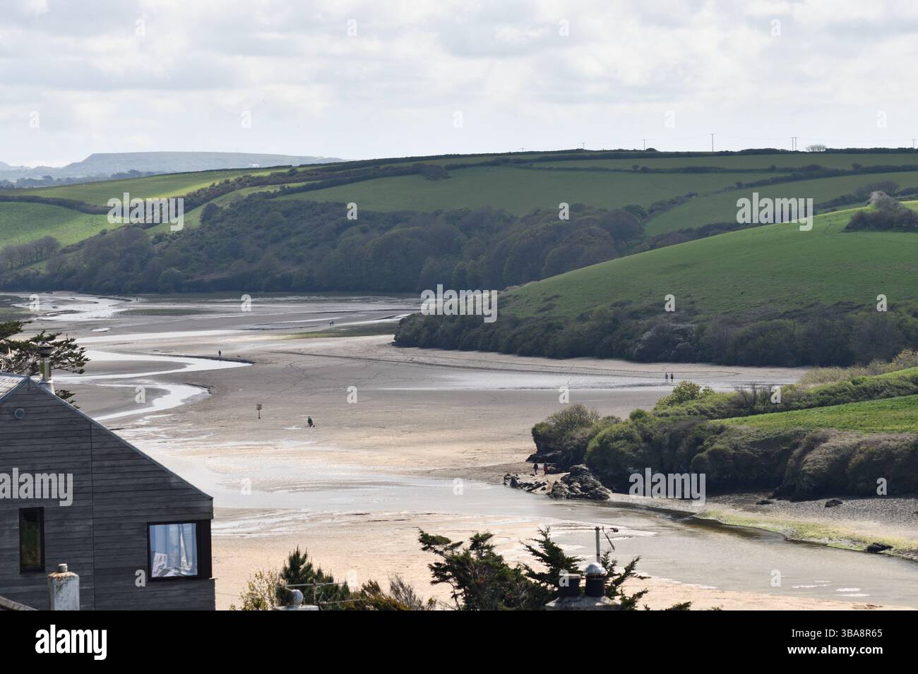 Gannel Estuary Newquay Cornwall England uk Stock Photo - Alamy